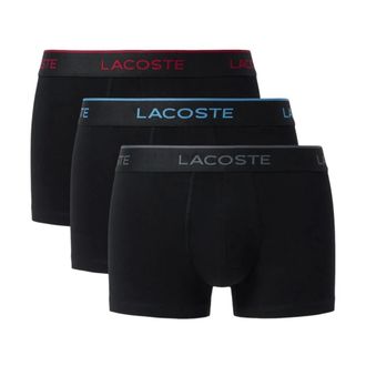 Lacoste Homme, Sous-v&ecirc;tements, Noir, Taille: XL Tripack Boxers Coton Stretch