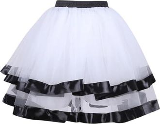 Generic Jupe tutu de danse de Notting Hill 2026 pour femme - Pour No&euml;l, danse, f&ecirc;te, ballet, blanc, Taille unique