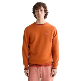 Scotch & Soda Herren Essential Badge Logo Crewneck Sweatshirt, Rust, XL