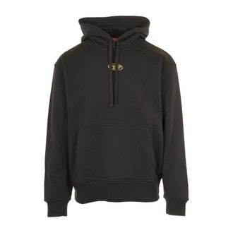 Diesel Homme, Sweatshirts et sweats &agrave; capuche, Noir, Taille: M Pull Noir avec Capuche