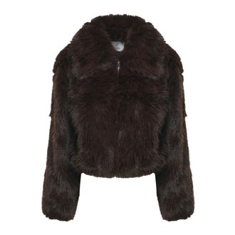Frankie Shop Skov Kunstpelzjacke - - Jackets - Damen - Braun - M
