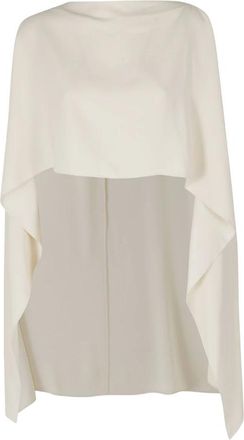 Alberta Ferretti Cape Scarf - Femme - Vestes - Beige - Taille: ONE Size