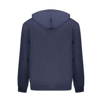 Calvin Klein Logo-Embroidered Cotton Hoodie - Navy