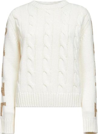 MC2 Saint Barth pull en maille torsadée - Blanc