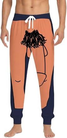 Generico Pantalon de jogging pour homme imprim&eacute; amusant pantalon de sport pour homme long en coton, pantalon dentra&icirc;nement pour course &agrave; pied, fitness et loisi