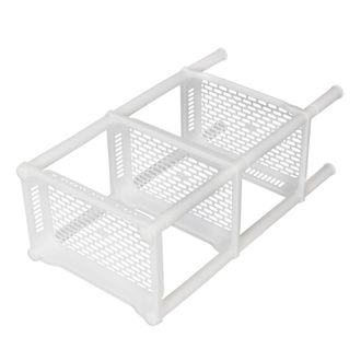 Luxshiny 3 St&ouml;ckiges Eckregal aus Stabilem Material Wei&szlig; Badezimmer Organizer f&uuml;r Kosmetik und Toilettenartikel Platzsparender Aufbewahrungsst&auml;nder f&uuml;r Dusche 