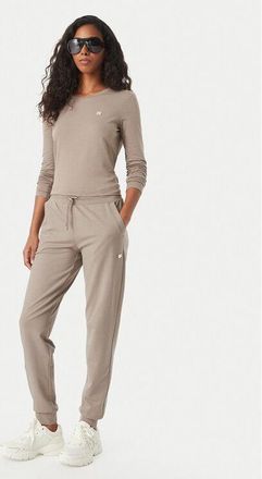 Emporio Armani Bluse 7W000456 AF10373 U6100 Dunkelbeige Slim Fit