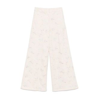 Genny Stylische Hosen - - Trousers - Damen - Wei&szlig; - M