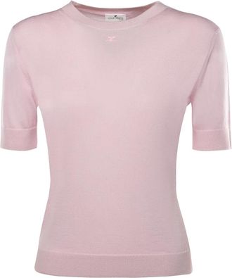 Courr&egrave;ges Femme, Tops, Rose, Taille: 38 FR T-Shirt