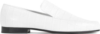 Toteme Loafer mit Kroko-Effekt - Wei&szlig;