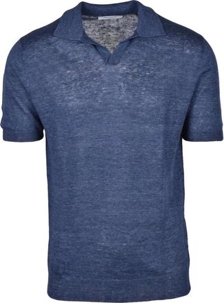 Gran Sasso Homme, Tops, Bleu, Taille: 2XL Polo en maille