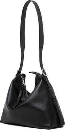 Generic Sac fourre-tout pour femme - Sac &agrave; main Hobo souple - Sac &agrave; bandouli&egrave;re en cuir v&eacute;ritable - Sacs &agrave; main souples sous les bras - Travail quotidien, Noi