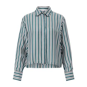 Max Mara Femme, Blouses et Chemises, Multicolore, Taille: 42 FR Blouse Courte en Soie