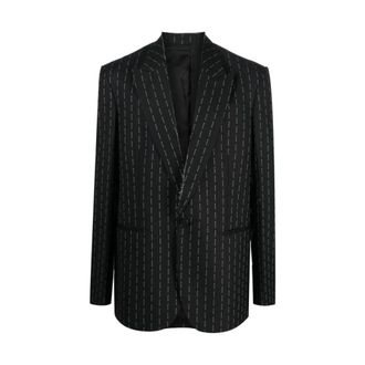 Alyx Bestickter Woll-Kaschmir-Blazer - - Jackets - Herren - Schwarzk - L