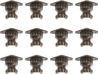 Valiclud Alipis Vintage Metall Eckschutz F&uuml;&szlig;e f&uuml;r Schmuckk&auml;stchen und Holzkisten 20 St&uuml;ck Retro Kistenbeine aus Robustem Legierungs Material Dekorative Boxbein