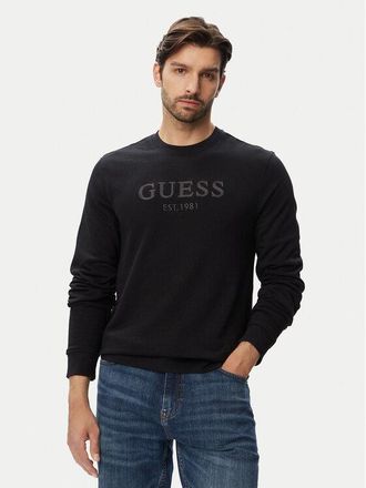 Guess Sweatshirt M6YQ08 K4242 Schwarz Slim Fit