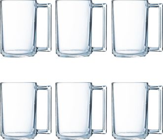 Luminarc &agrave; La Bonne Heure Set mit 6 Tassen, Glas, 32 cl