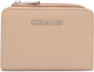 Mandarina Duck Mellow Leather Wallet, Accessoire de Voyage-Portefeuille Femmes, Warm Taupe, Taille Unique