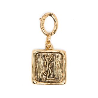 Saint Laurent Logo-plaque Square Charm