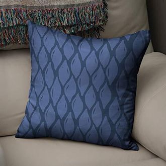 Bonamaison Le Jardin du Lin Kissen Zierkissenbezug Kissenbezug, Blau Dekoration, Weich Bequem, Für Zuhause Autos Büro Sofa Wohnzimmer Couch Schlafzimmer Dekor, 4