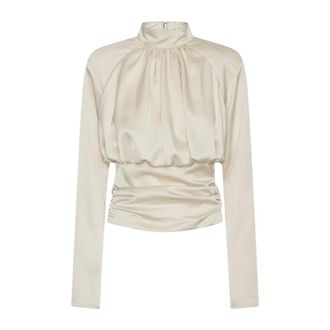 Rotate Long Sleeve Tops - - Tops - Damen - Beige - M