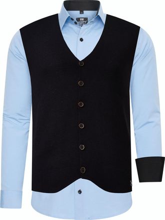 Rusty Neal Hemd mit Weste 2-teilig