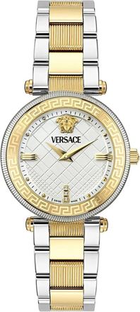 Versace Ring - Reve Quartz Watch And Earrings Set - Gr. ONE SIZE - in Silber - f&uuml;r Damen