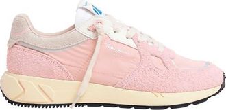 Pepe Jeans London Marlon Divided Leather Trainers Pink
