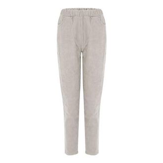 Generic Pantalon en velours c&ocirc;tel&eacute; pour femme, pantalon de d&eacute;tente tendance, polyvalent, pantalon en coton avec poches, taille &eacute;lastique, pantalon dhiver clas