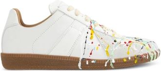 Maison Margiela Femme, Chaussures, Multicolore, Taille: 36 EU Paint Replica Baskets