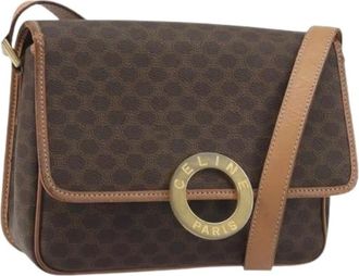 Celine Pre-owned Vintage PVC Shoulder Bag - Femme - Pre-owned - Brun - Taille: ONE Size