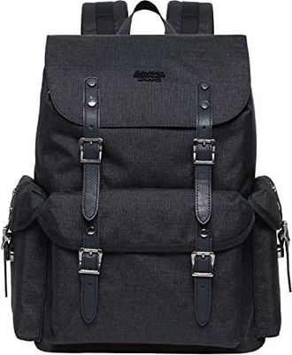 KAUKKO Vintage Chasse Sac &agrave; Bandouli&egrave;re de Randonn&eacute;e pour Hommes et Femmes avec Compartiment pour ordinateur portable de 14 pour le Travail, Voyage, Randonn&eacute;