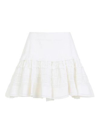 Alaia Mini Jupe - Blanc