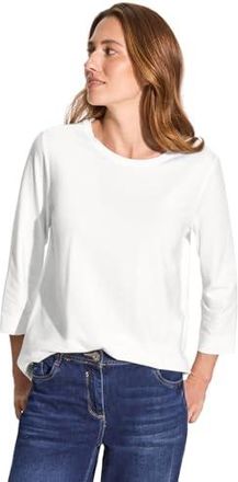 Cecil B321963 T-Shirt en Jersey, Vanilla White, S Femmes