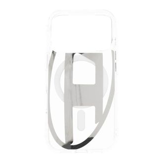 Diesel Oval D Metallic Case mit MagSafe - - Accessories - unisex - Grau - ONE SIZE