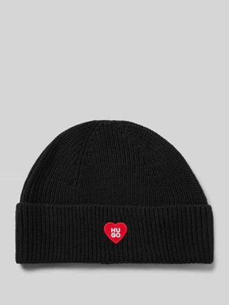 HUGO BOSS Beanie aus Schurwoll-Mix Modell SENTIALY_HAT