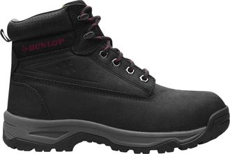 Dunlop Sicherheitsschuhe f&uuml;r Damen, Nubukleder, Schuhspitze aus Stahl (Schwarz)