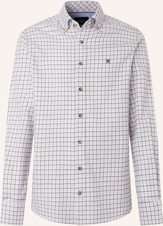 Hackett Freizeithemd Flannel Check braun