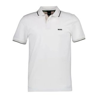 HUGO BOSS Homme, Tops, Blanc, Taille: M Polo &agrave; Rayures Blanc