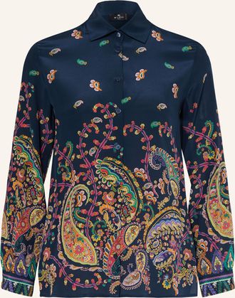 Etro Etro Hemdbluse Aus Seide blau