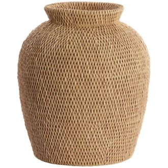 Light & Living Vase d&eacute;corative Vedella brun clair - &Oslash;26x28 cm