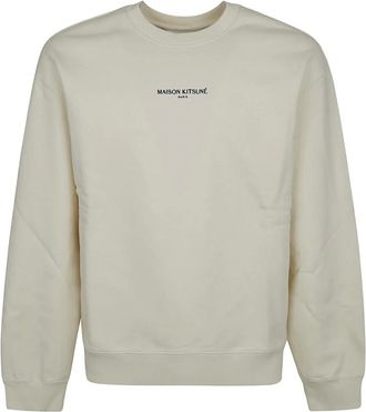 Maison Kitsun&eacute; Homme, Sweatshirts et sweats &agrave; capuche, Beige, Taille: L Tricots