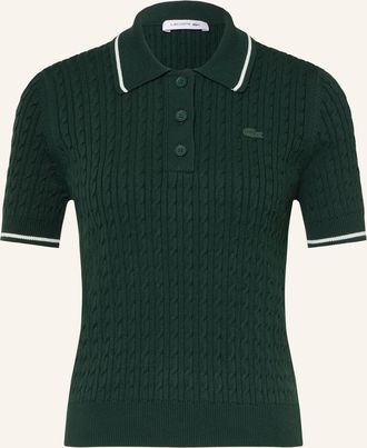 Lacoste Strick-Poloshirt gruen