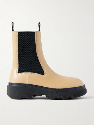 Burberry Bottines Chelsea En Cuir - Neutres
