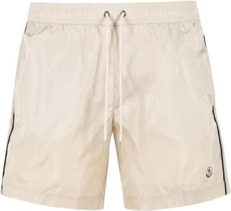 Moncler Homme, Maillots de bain, Beige, Taille: M Archive Logo Swimshorts