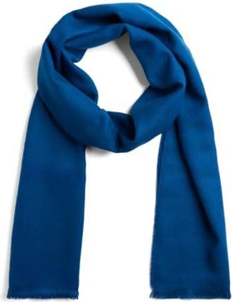 Qualicoq Echarpe Longue Hiver et Mi-saison - Made in France - Echarpe Homme et Echarpe Femme top El&eacute;gance - 16 Couleurs Unies - Confort et Douceur (Bleu roi)
