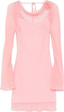 De La Vali robe en soie - Rose