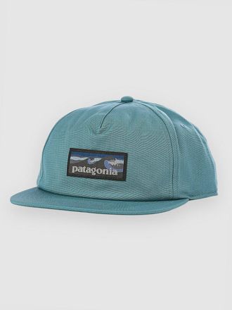 Patagonia Boardshort Label Funfarer Cap wetland blue