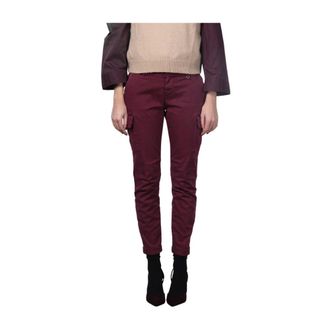 Mason's Pantalon Cargo Chile City - Femme - Pantalons - Rouge - Taille: 34 FR