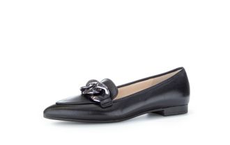 Gabor Damen Klassische Ballerinas, Frauen Flats,Ausgehschuhe,Abendschuhe,Slip-ons,Ballerina-Schuhe,Ballet-Flats,schwarz(Altsilber),35.5 EU / 3 UK